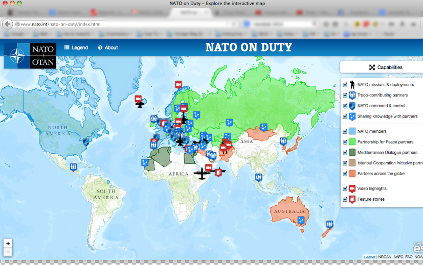 NATO on Duty interactive map | Flaviano Tarducci